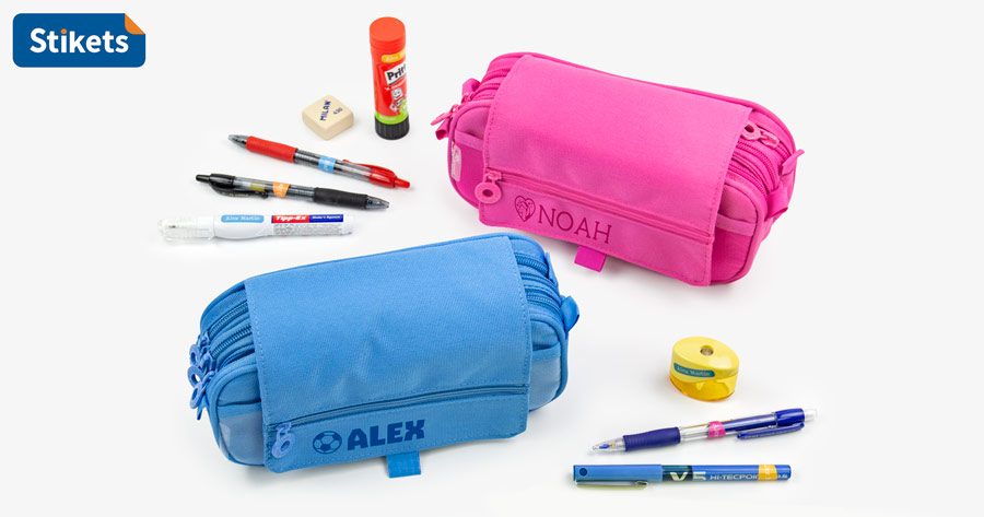 Personalisierte Etuis für die Schule - Stikets